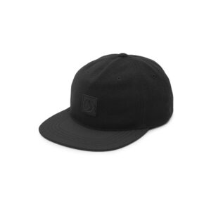 volcom men's stone trip adjustable hat, black, one size