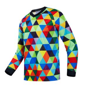 weimostar men's cycling jersey mtb t shirt long sleeve mountain bike motorcycle outdoor bicycle clothes green colorful size xl