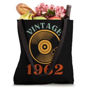 60 Birthday Vintage 1962 Tote Bag