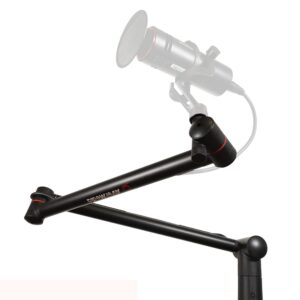 avermedia ba311 live streamer arm, fully adjustable boom arm and microphone stand suitable for 1/4 inch or 5/8 inch mounting options, for content creating, podcasting and streaming