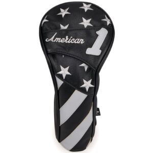 craftsman golf star and stripe black and gray us style patriotic driver headcover cover 460cc