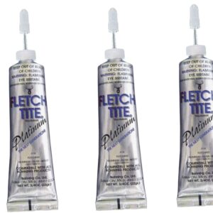 Bowhunters Supply Store Fletch-Tite Platinum Fletching Glue 3/4 Ounce Tube - 3 Pack