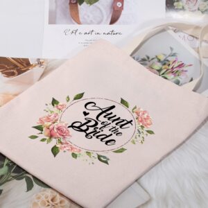 BDPWSS Aunt Of The Bride Tote Bag Wedding Gift For Aunt Thank You For Your Constant Love And Support Bag (Bride aunt TG)