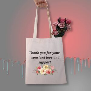 BDPWSS Aunt Of The Bride Tote Bag Wedding Gift For Aunt Thank You For Your Constant Love And Support Bag (Bride aunt TG)