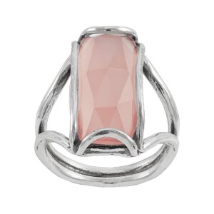 silpada 'inner goddess' sterling silver chalcedony ring, size 10, size 10