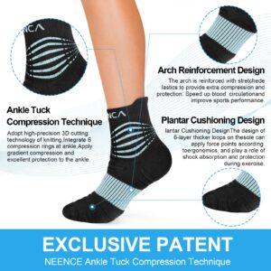 NEENCA Medical Compression Socks for Women & Men Circulation, Ankle Compression Stockings for Pain Relief, Plantar Fasciitis, Swelling, Neuropathy, Runner, Nurses, Travel, Pregnancy, Flying,20-30 mmHg