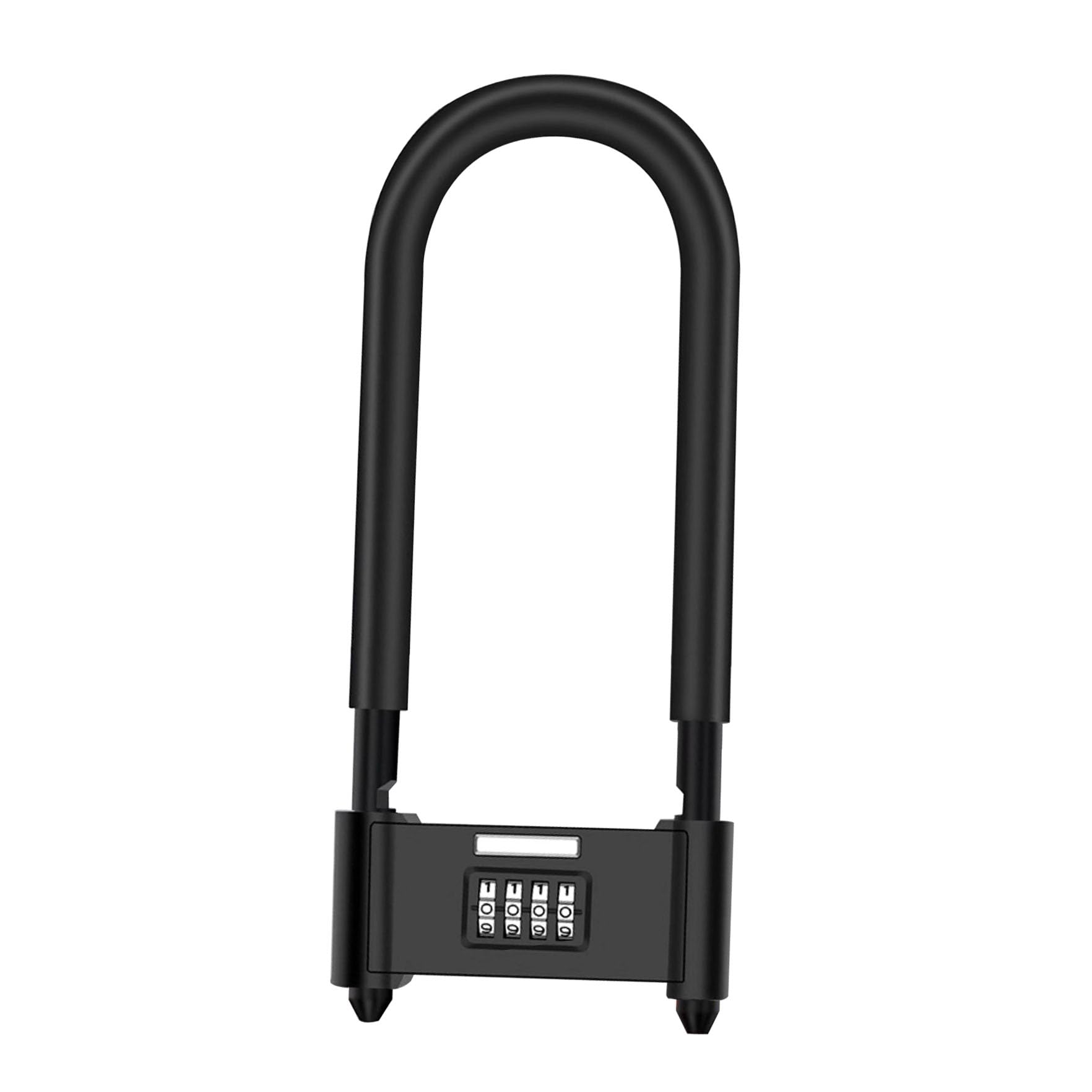 4 Digit Combination Padlock,Heavy Duty Anti Theft U-Shape Security Code Lock with Adjustable Shackle,for Bicycles, E-Bike,Mountain Bike,Road Bike,Gates,Shed, Fence [ Adjustable Range 170-190mm]