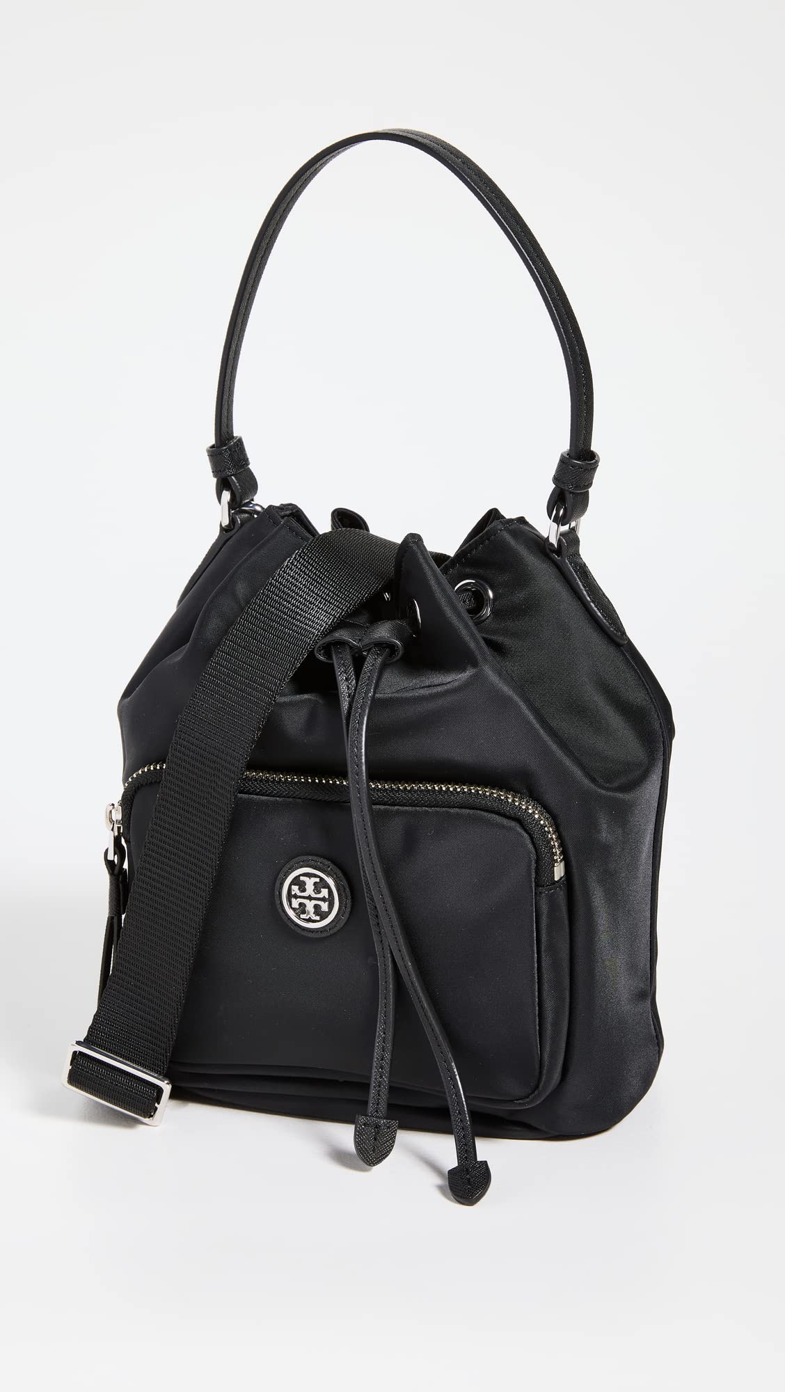 Tory Burch Women's Virginia Bucket Bag, Black, One Size