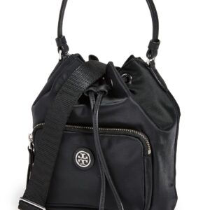 Tory Burch Women's Virginia Bucket Bag, Black, One Size