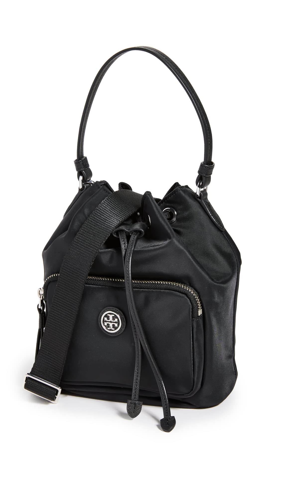 Tory Burch Women's Virginia Bucket Bag, Black, One Size