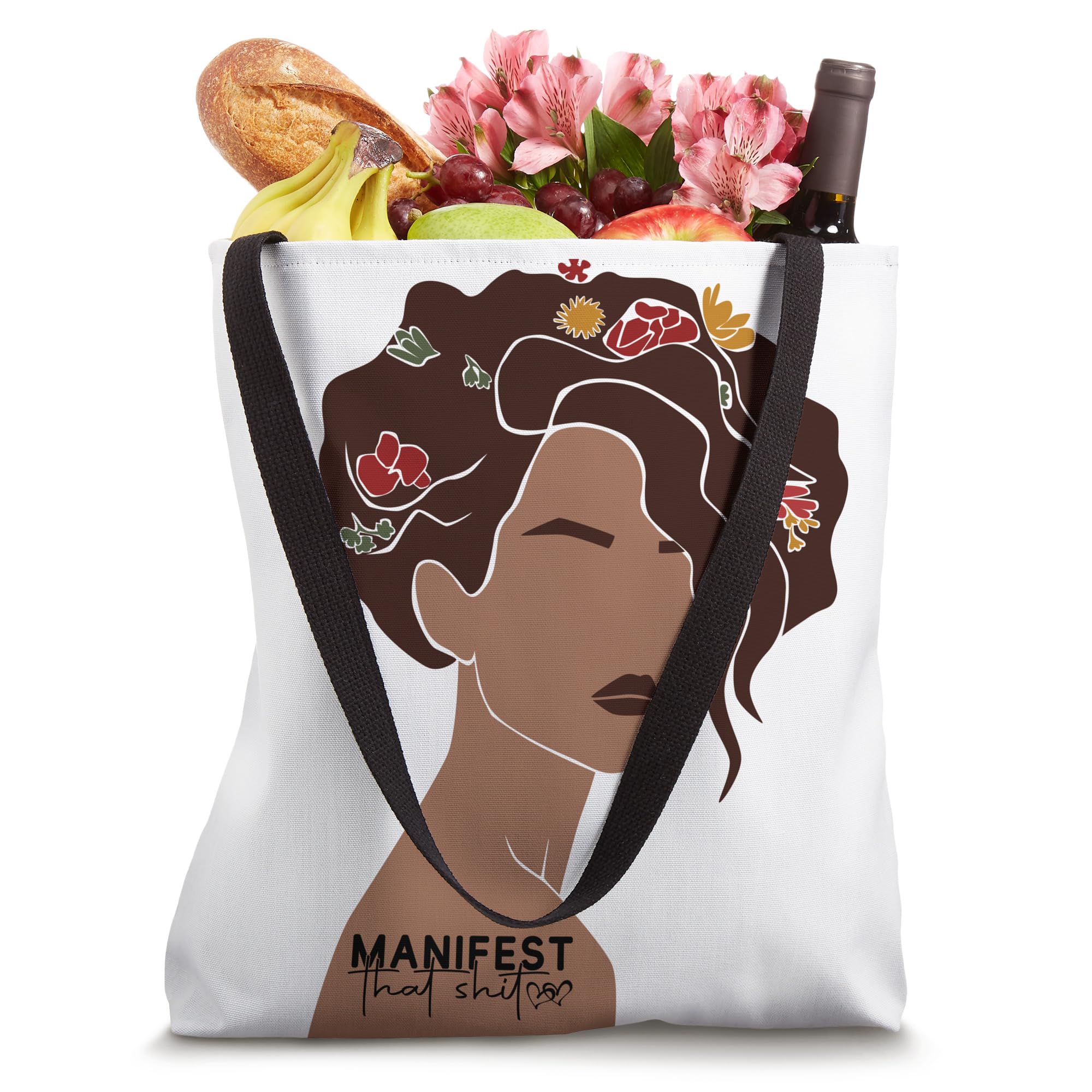 Manifest That Shit Sis Women Manifests Queen Manifesting Luv Tote Bag