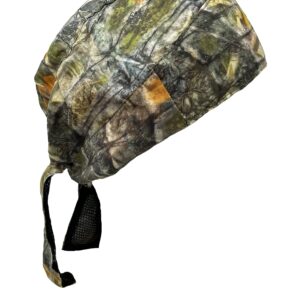 Capsmith Real Angler Moisture Wicking Camouflage Camo Headwrap Hunter Head Wrap Durag Doo Rag Biker Skull Cap Hat Helmet Liner Sweatband