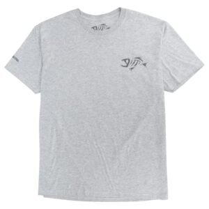 g. loomis gloomis fishing topo tee - gray, 2x [gteemeltopo2xgy]