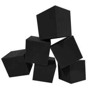 envirolite 8" bulk foam cubes | full pallet of premium quality foam cubes for foam pits | for bmx pits, trampoline parks, ninja gyms, gymnastics & skatepark foam pits | 396 foam cubes, black