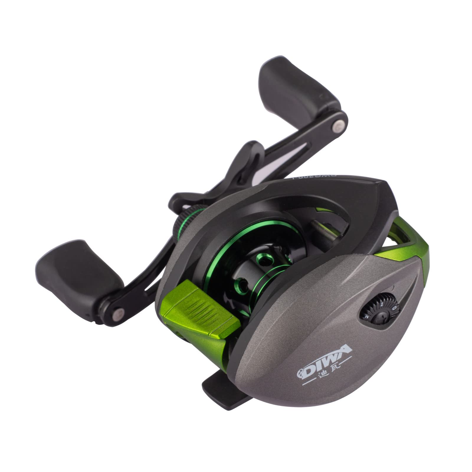 Diwa Baitcasting Reel - New Streamline and Kinetic Design Baitcaster Fishing Reel - Double Shielded 10+1 BB - 8 Magnet Braking System - 7.2:1 Gear Ratio Freshwater Saltwater Fishing Reels (‎Left)