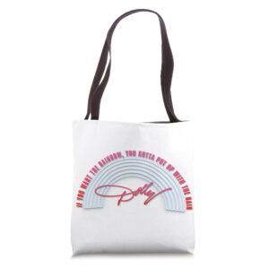 dolly parton. live. laugh. love. tote bag