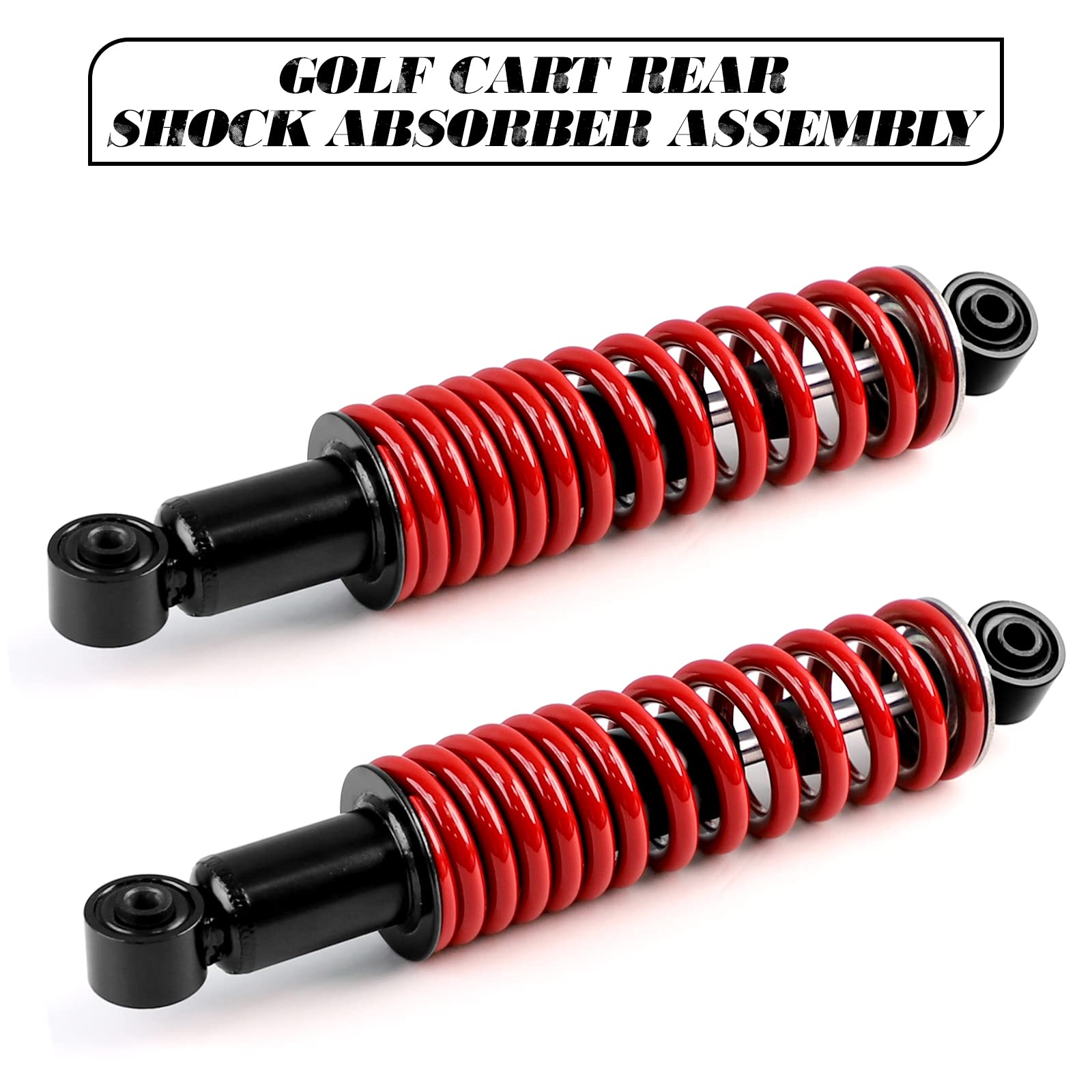 Yamaha Heavy Duty Rear Shock Absorber with Spring for G29 Drive, G22, G20, G19, G16 and G14 Gas and Electric Golf Cart OEM JN4-F2210-00,JN3-F2210-00,Extended Length 14"