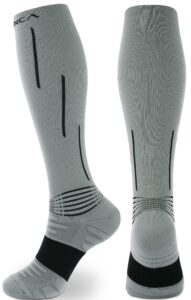 neenca compression socks, medical athletic calf socks for injury recovery & pain relief, sports protection—1 pair, 20-30 mmhg