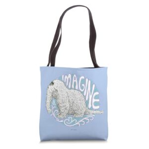 sesame street snuffleupagus imagine tote bag