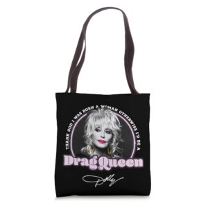 dolly parton drag queen tote bag