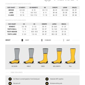 MERGE4 Sublime Joint No Show Socks for Men and Women (Large)