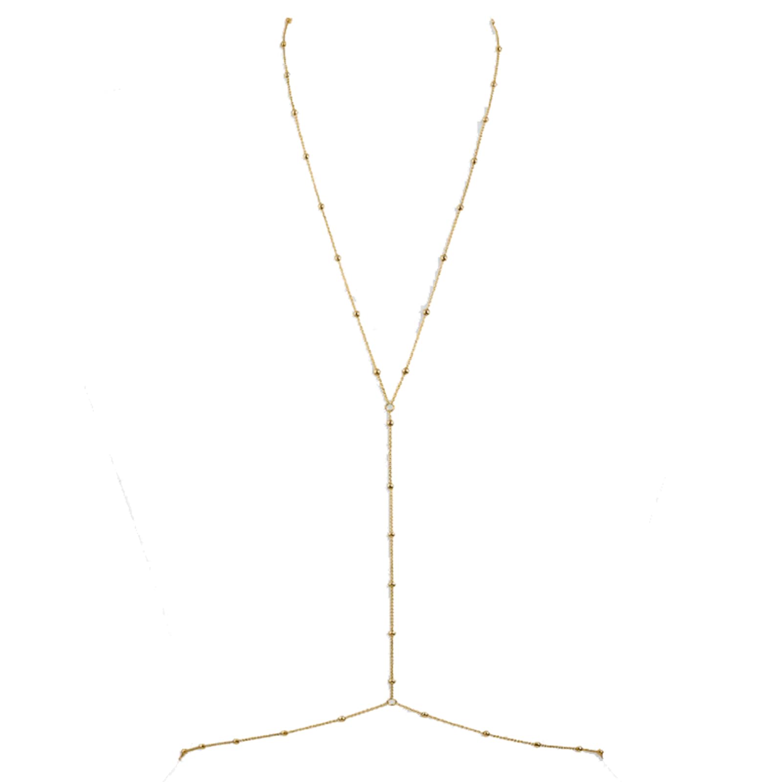 Aezlhjya Sexy Belly Chain Gold Belly Chain Waist Body Chain Gold Body Chain Necklace Sexy Bikini Body Chain for Women and Girls (Body C-05)