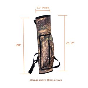 DarkForest QV-1 Camo Back Arrow Quiver Archery Quiver Arrow Holder