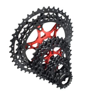 VG SPORTS 11 Speed Bicycle Cassette 11-40T/11-42T/11-46T/11-50T/11-52T, Lightweight Aluminum Split Cassette, CNC Integrated Hollow, for Mountain Bike…