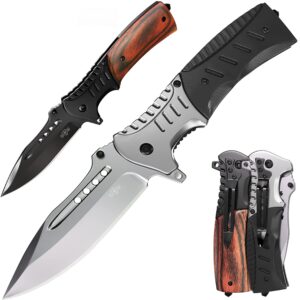 grand way pocket knife - folding knives - military edc usmc jack knifes - best camping hunting fishing hiking survival knofe - travel accessories gear - pocket knife gifts for men