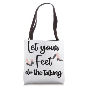 tap dancer tap dancing tap dance lover tote bag