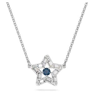 swarovski stella pendant, star, white, rhodium plated