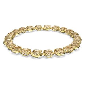 swarovski harmonia choker, cushion cut, yellow, gold-tone plated