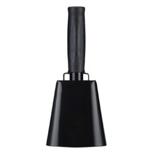 8’’ steel cow bell with handle, noise maker cowbell, cheering loud hand call bell for sport events football soccer hockey baseball basketball games party concert graduations school wedding farm ranch