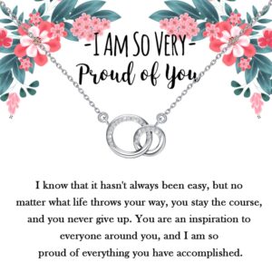 tgbje proud of you gift i am so very proud of you necklace new job gifts job promotion gift graduation gift congratulations gifts (so very proud nk)