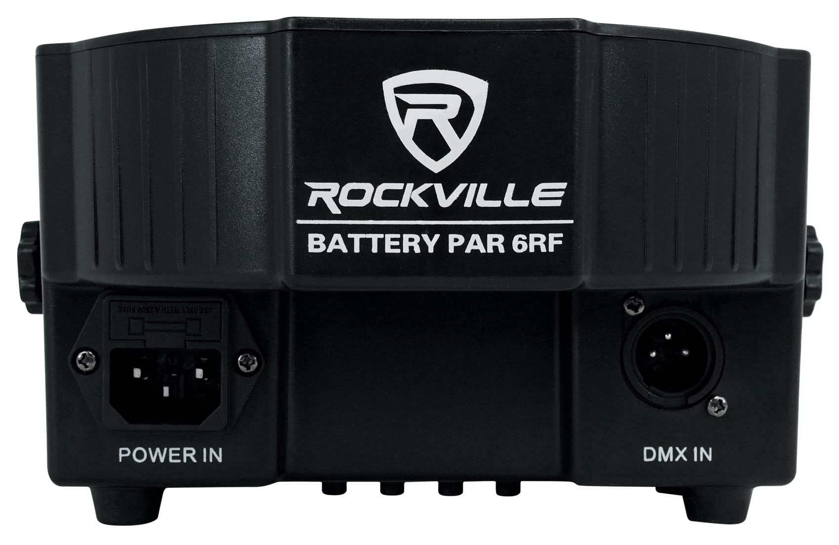 (2) Rockville Battery PAR 6RF Rechargeable Wireless DMX Lights+RF Remotes+Bag