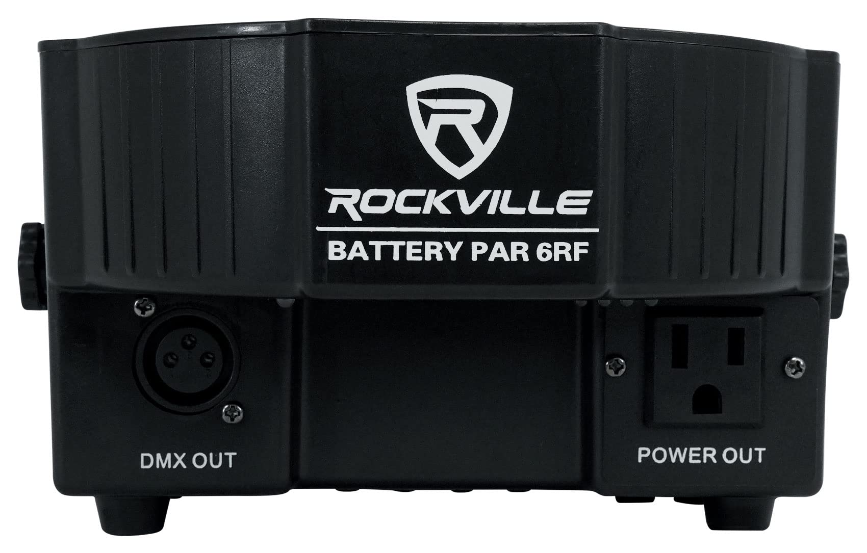 (2) Rockville Battery PAR 6RF Rechargeable Wireless DMX Lights+RF Remotes+Bag