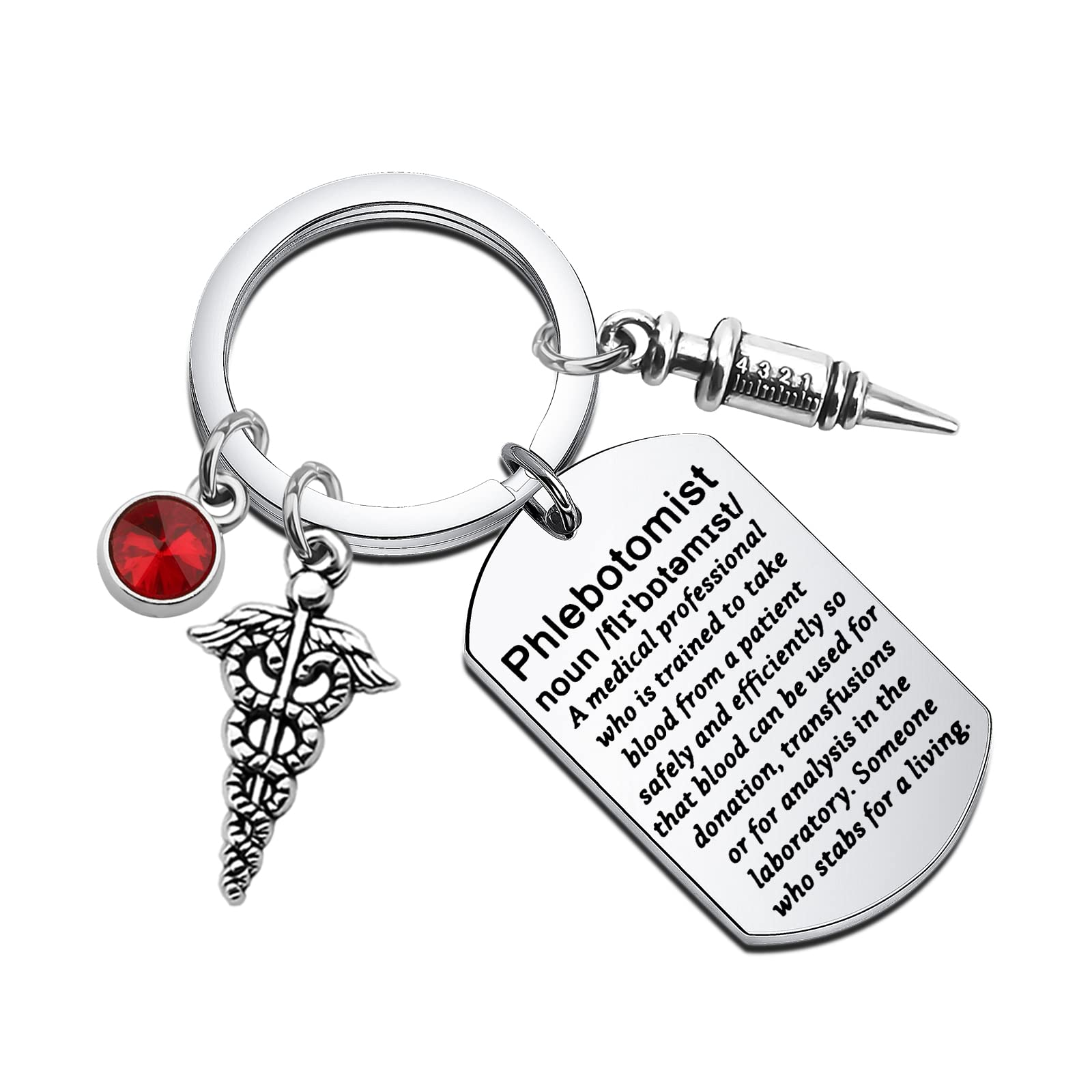 PLITI Phlebotomist Keychain Venipuncturist Gift Phlebotomy Graduation Gift Phlebotomy Technician Gift For Nurse Doctor Lab Tech Gift (Phlebotomist ky)