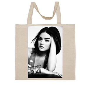 fc carino lucy hale - a nice graphic cotton canvas tote bag fca #fcag777359