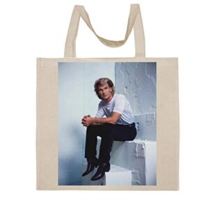 fc carino patrick swayze - a nice graphic cotton canvas tote bag fca #fcag456606