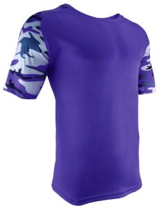 epic adult cool performance camo sleeve tee shirt (13- colors avaliable) purple m