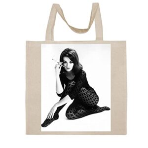 claudine auger - a nice graphic cotton canvas tote bag fca #fcag341198