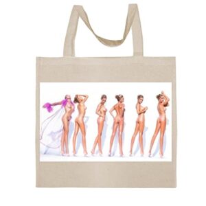 silvia saint - a nice graphic cotton canvas tote bag fca #fcag37023