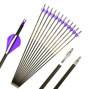 accmos 600 spine arrow 28 inch arrow target practice arrow hunting arrow carbon arrows compound bow recurve bow adult youth