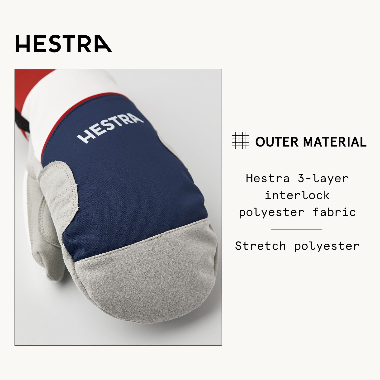 Hestra Comfort Tracker Mitt - Navy/Ivory - 8