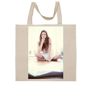 fc carino shailene woodley - a nice graphic cotton canvas tote bag fca #fcag467391