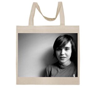 fc carino ellen page - a nice graphic cotton canvas tote bag fca #fcag638412