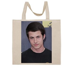 fc carino dylan minnette - a nice graphic cotton canvas tote bag fca #fcag1567078