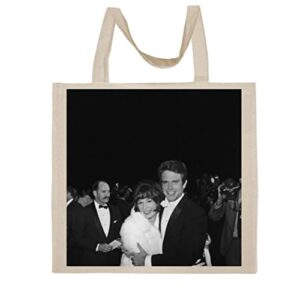 fc carino warren beatty - a nice graphic cotton canvas tote bag fca #fcag818293