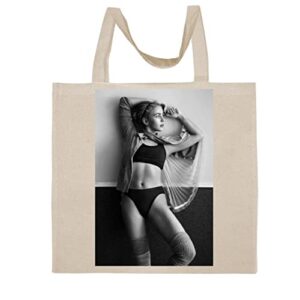 fc carino julianne hough - a nice graphic cotton canvas tote bag fca #fcag777232