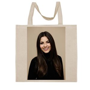 fc carino victoria justice - a nice graphic cotton canvas tote bag fca #fcag349349